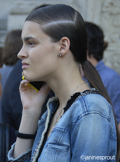 Fashion Week Runway Trend: the exaggerated side part – a photographic ...